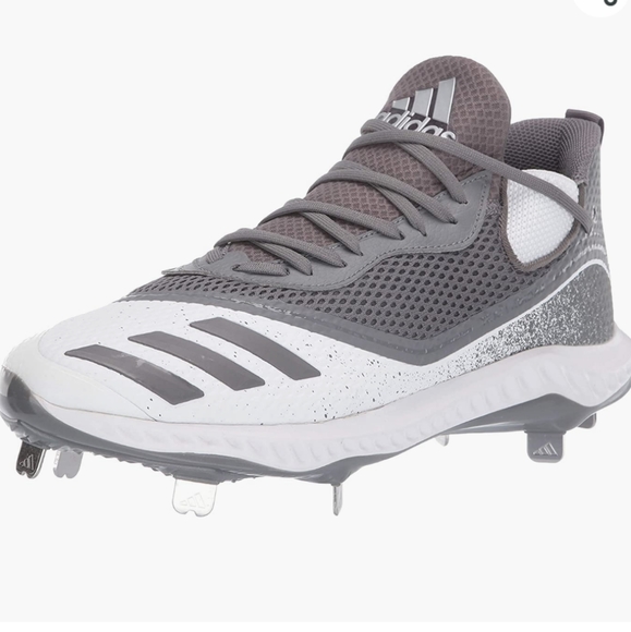 adidas | Shoes | Adidas Grey Baseball Cleats Icon Bounce Sz 7 | Poshmark